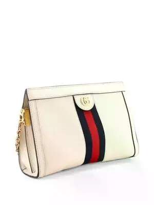 Gucci Ophidia Chain Shoulder Bag Leather Small Crossbody Bag - Neutrals