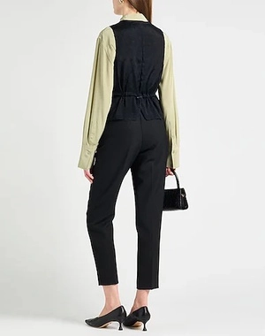 Max Mara Solid Color Stretch Satin Coat