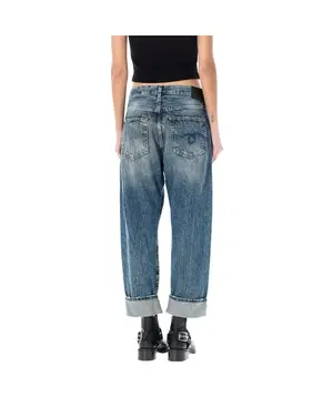 R13 Asymmetrical Jeans