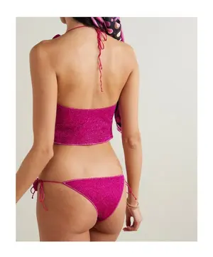 Oseree Tie Detail Bikini - Pink
