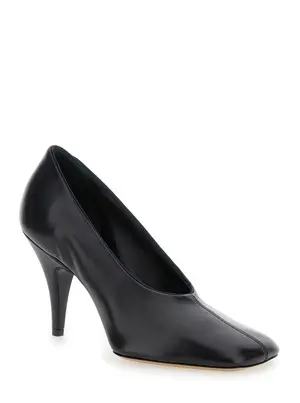 Phoebe Philo Square-toe Leather Pumps