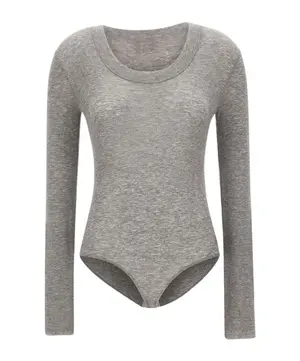 ENTIRE STUDIOS Circle Neck Long Sleeve Bodysuit