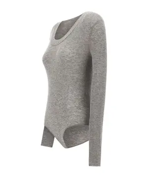 ENTIRE STUDIOS Circle Neck Long Sleeve Bodysuit