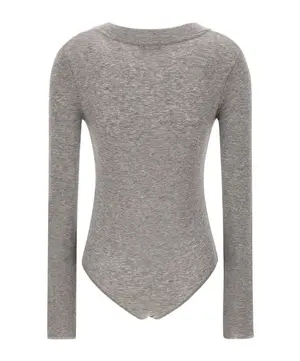ENTIRE STUDIOS Circle Neck Long Sleeve Bodysuit