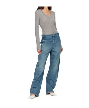 ENTIRE STUDIOS Circle Neck Long Sleeve Bodysuit