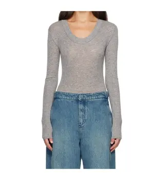 ENTIRE STUDIOS Circle Neck Long Sleeve Bodysuit