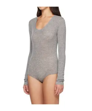 ENTIRE STUDIOS Circle Neck Long Sleeve Bodysuit
