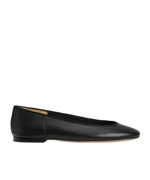 Phoebe Philo Leather Ballerina Shoes - Black