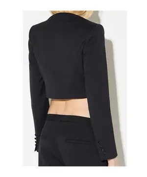 Elisabetta Franchi Gabardine Tuxedo-style Jacket