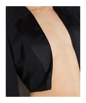 Elisabetta Franchi Gabardine Tuxedo-style Jacket