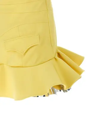 Rabanne Cut-out Flounce Mini Dress