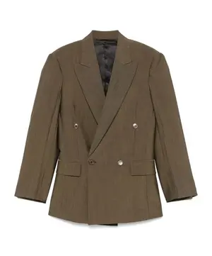 Phoebe Philo Lapel Long Sleeve Blazer - Brown