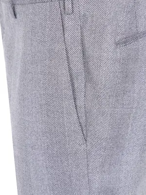 PT TORINO Herringbone-weave Wool Trousers