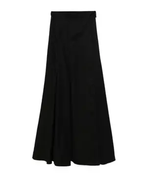 Phoebe Philo Wrap Maxi Skirt - Black