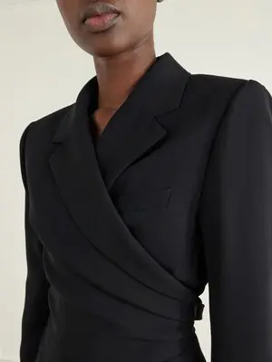 Dries Van Noten Self-tie Wool-crepe Blazer