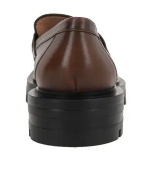 Santoni Leather Penny Loafers