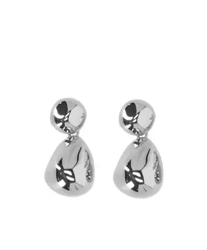 Phoebe Philo Double Ball Earrings - Silver