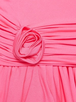 Blumarine Plain Jersey High-neck Dress