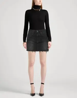 Balenciaga Denim Pleated Skirt