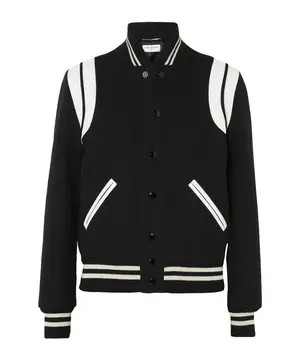 SAINT LAURENT Solid-colored Pilot Jacket