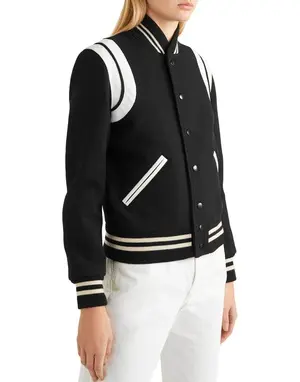 Saint Laurent Solid-colored Pilot Jacket