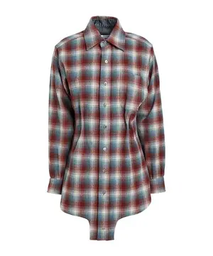 MAISON MARGIELA Classic Plaid Long-sleeve Wool Shirt