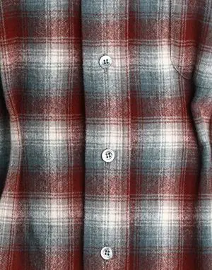 MAISON MARGIELA Classic Plaid Long-sleeve Wool Shirt