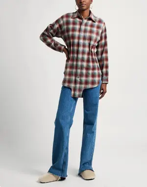 MAISON MARGIELA Classic Plaid Long-sleeve Wool Shirt