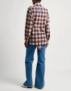 MAISON MARGIELA Classic Plaid Long-sleeve Wool Shirt