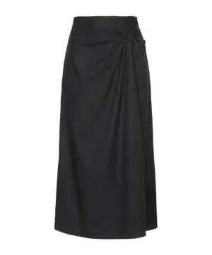 Max Mara Minimalist Solid Color A-line Skirt