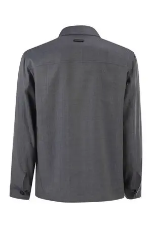 Peserico Button-front Long-sleeve Casual Jacket