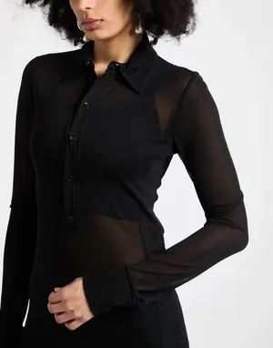 Saint Laurent Solid Colour Shirts Blouses