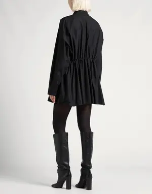 Balenciaga Solid Color Long-sleeve Shirt Dress - Black