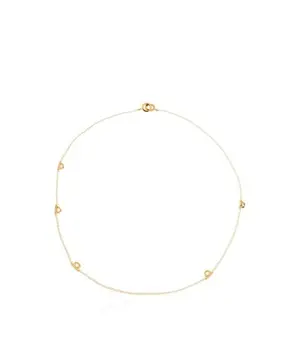 FERRAGAMO Logo Beaded Embellished Necklace