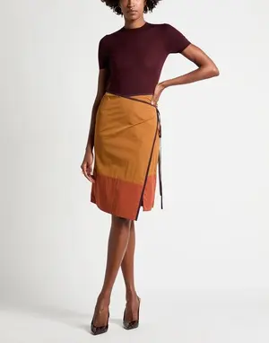 Saint Laurent Colorful Tie Midi Skirt