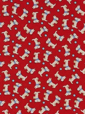 FERRAGAMO Charlie Print Silk Tie - Red