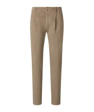 Incotex Pleated-detail Trousers - Camel