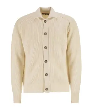 Peserico Button-front Long-sleeve Knit Top - Cream