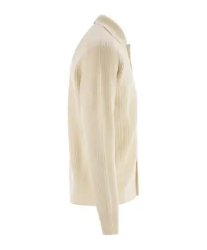 Peserico Button-front Long-sleeve Knit Top
