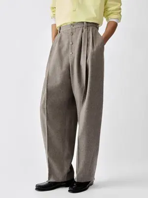 Jacquemus High-waisted Button-detail Trousers