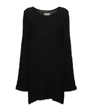 Loulou De Saison Knitted Long-sleeved Dress - Black
