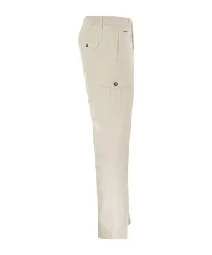 Peserico Multi-pocket Casual Trousers - White