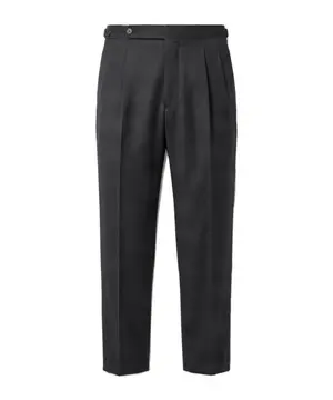 Hugo Boss Pleated Tailored Pants - Black