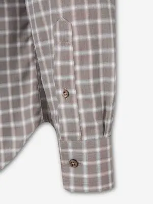 Canali Cotton Plaid Shirt