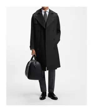 Hugo Boss Belted Double-breasted Coat