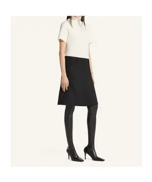 COURREGES Stretch-twill Snap-button Mini Skirt