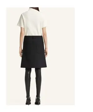 COURREGES Stretch-twill Snap-button Mini Skirt