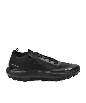 Satisfy Grid Mesh Trail Running Shoes - Black