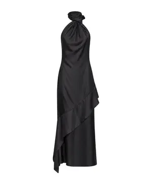 MUGLER Halterneck Scarf Midi Dress