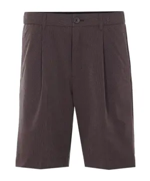 Herno Pleated Shorts - Brown